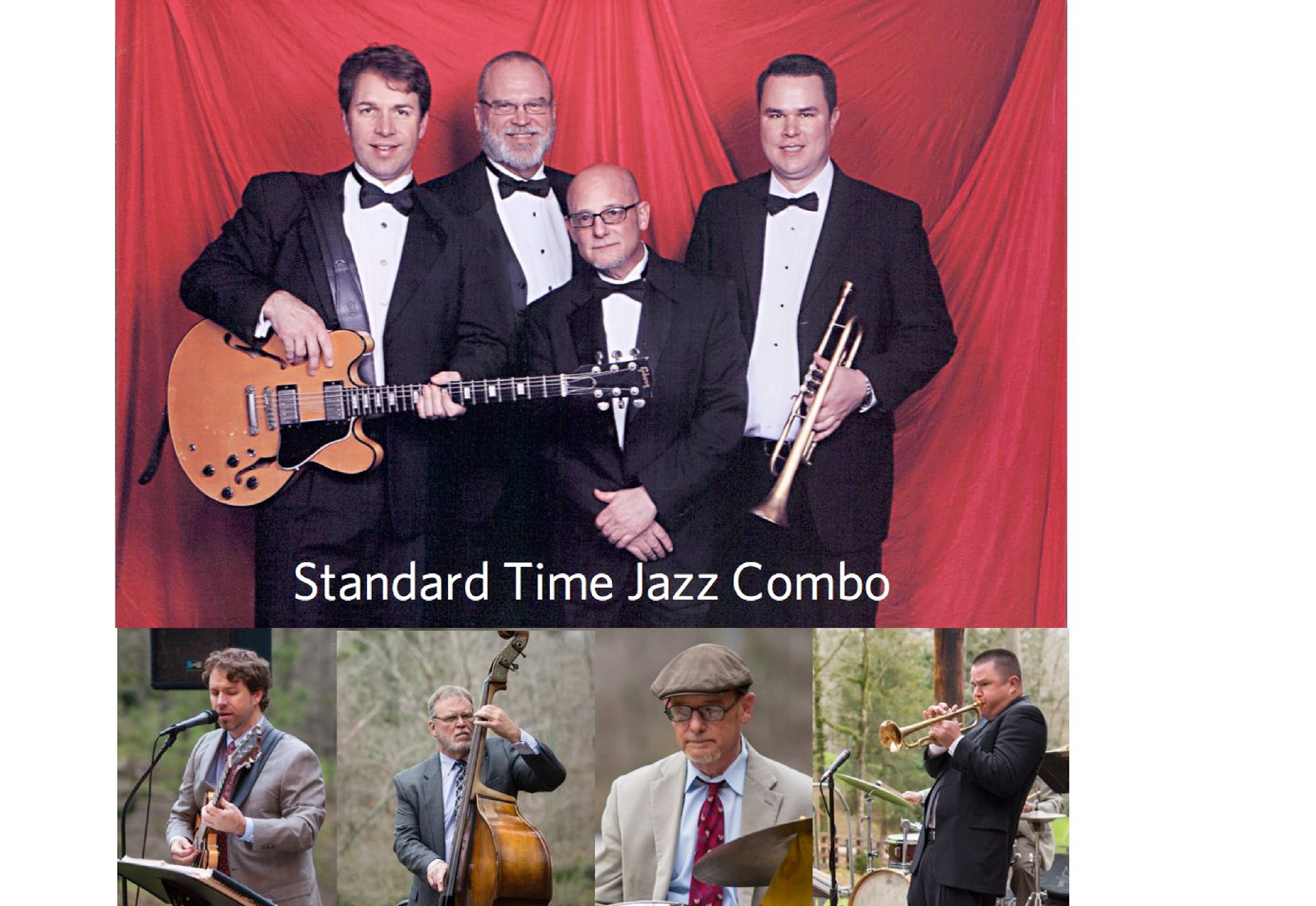 Standard Time Jazz Combo : Jazz Band for Weddings - 1-800-689-2263